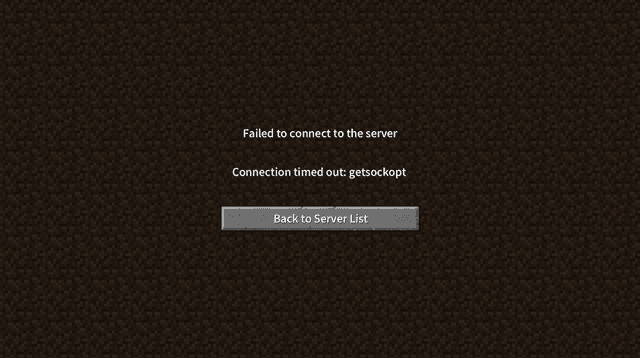 The quickest way to fix Getsockopt Minecraft error